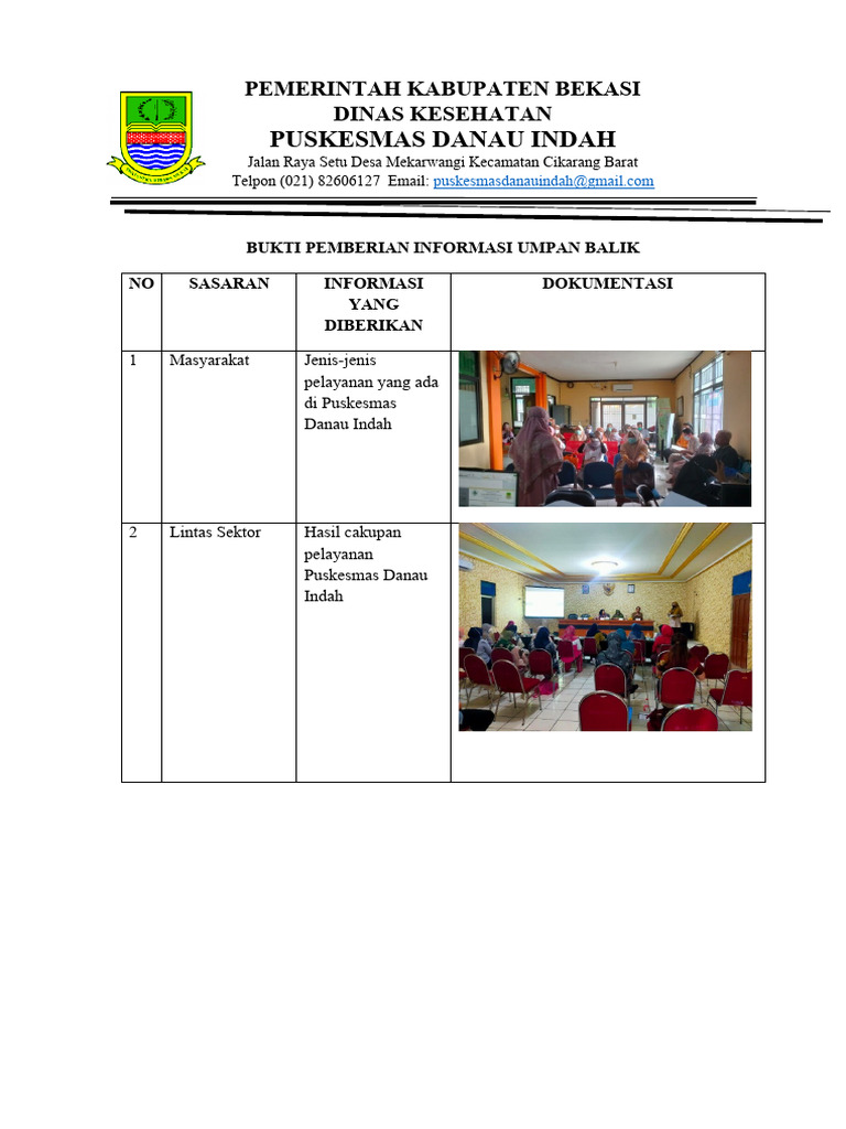 2.2.2 EP A Bukti Hasil Indentifikasi Umpan Balik | PDF