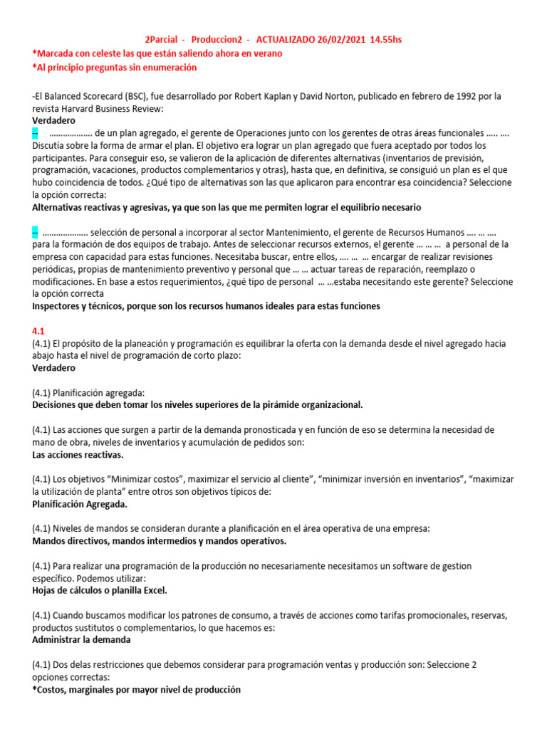 2P Cere Produccion2 | PDF | Lean Manufacturing | Inventario