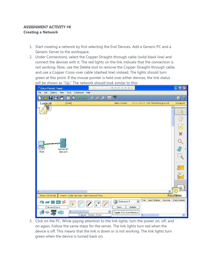 Assignment #6 Packet Tracer Familiarization Activities #2 | PDF | World Wide Web | Internet & Web