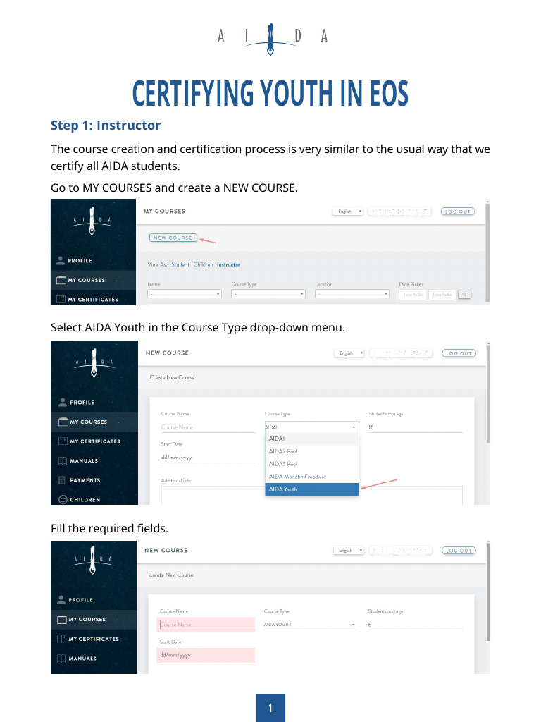 AIDA YOUTH EOS - English | PDF