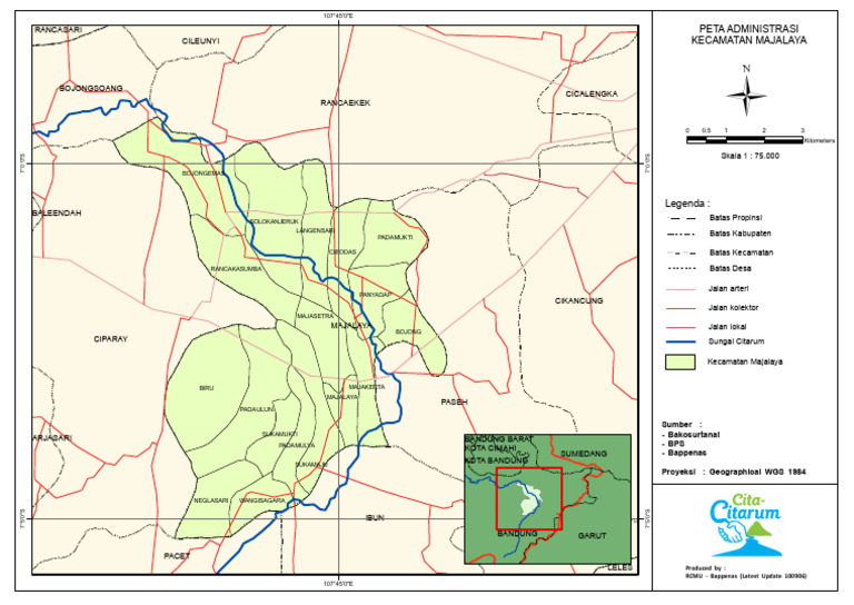Peta Administrasi Majalaya | PDF