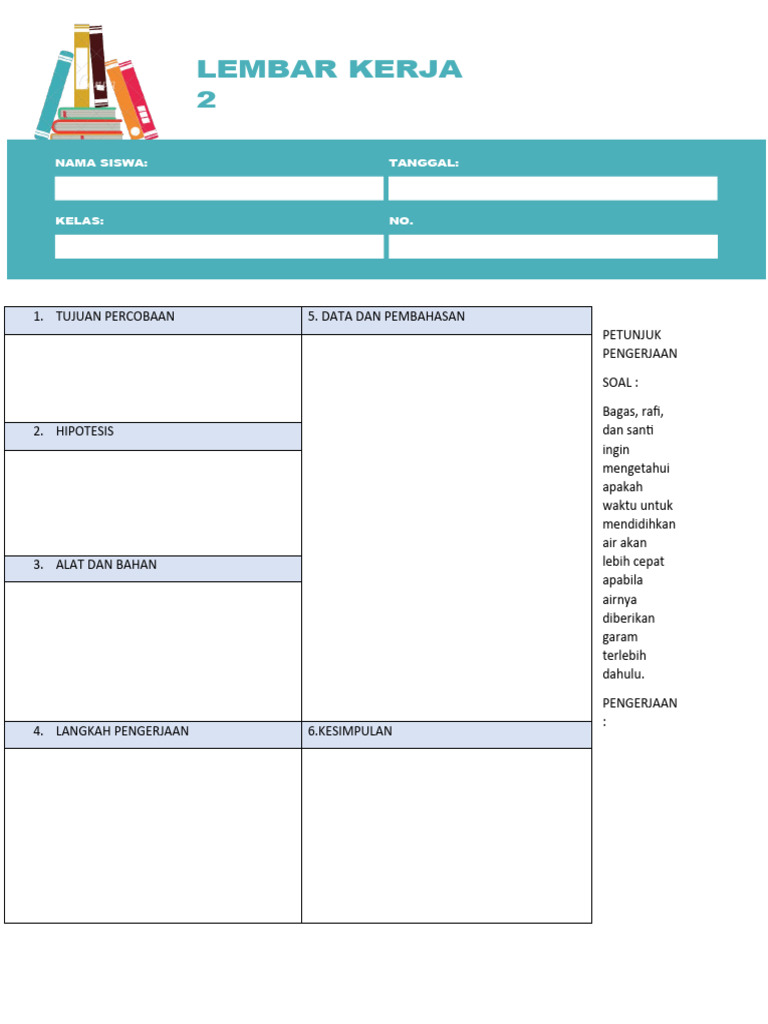 Lkpd Percobaan Sederhana Metode Ilmiah Pdf