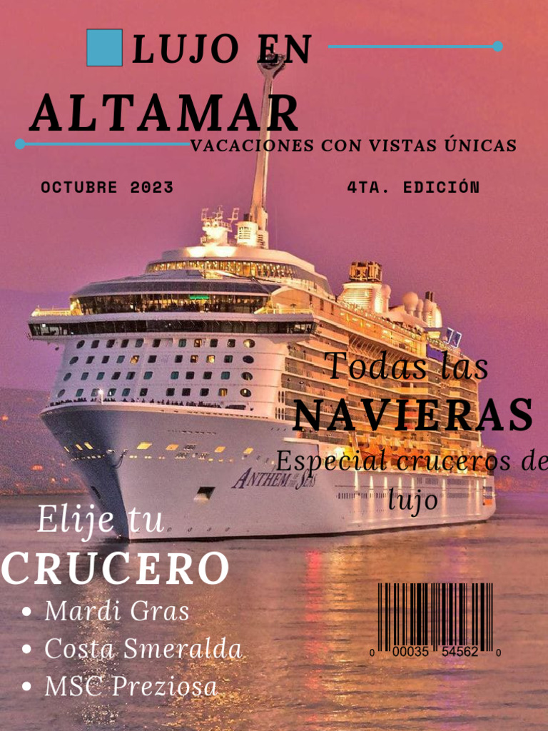 Catálogo de Navieras y Cruceros | PDF | Crucero | Envío