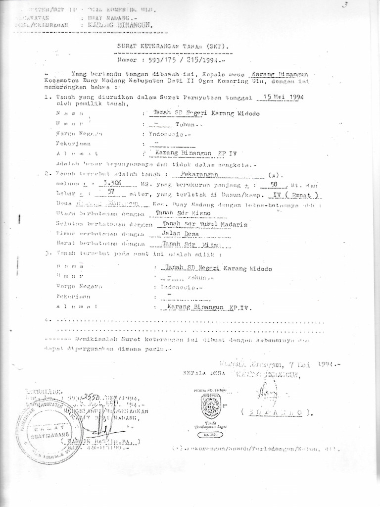 Surat Tanah dan Lahan: Panduan | PDF