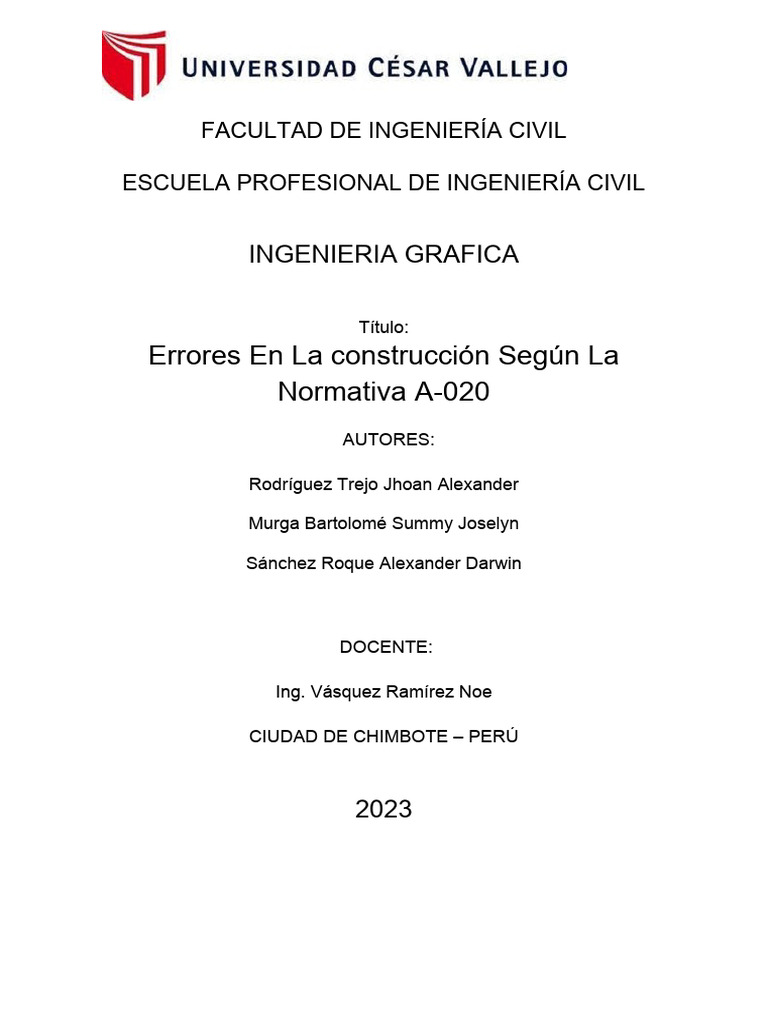 Ingenieria Grafica a-020 | PDF | Cableado eléctrico | edificio
