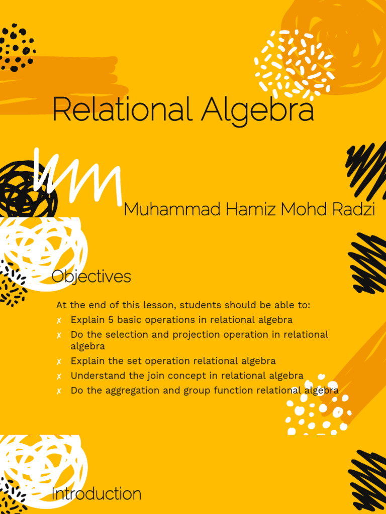 Ict502 Relational Algebra Pdf