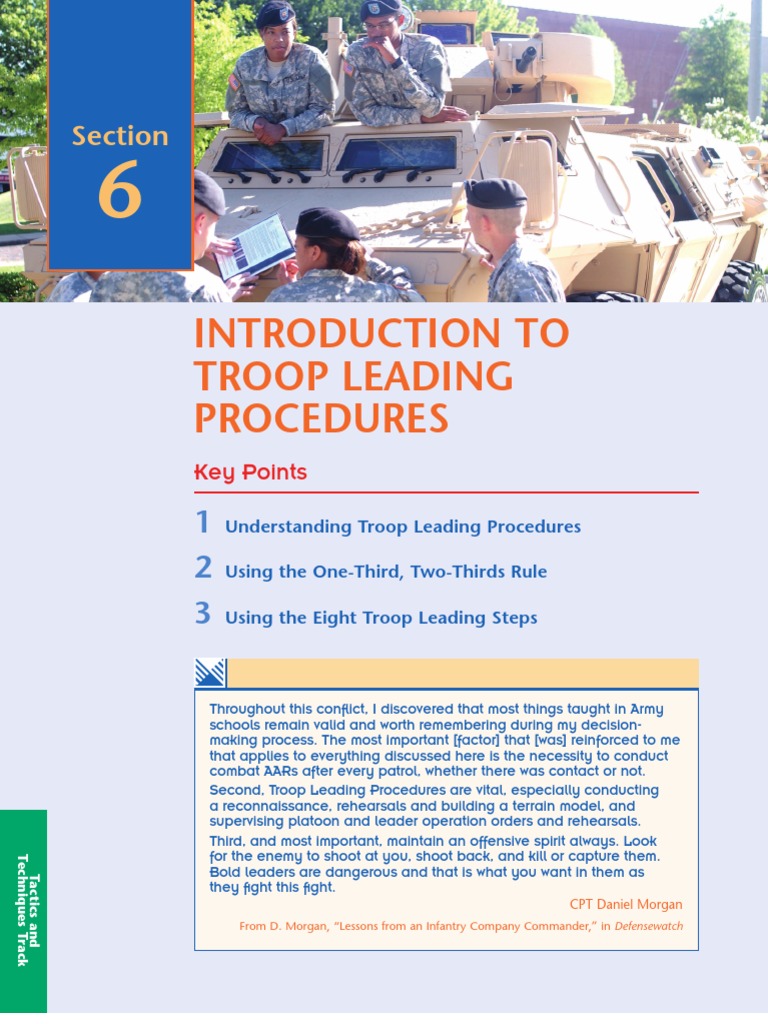 MSL 201 L04b Intro To Troop Leading Procedures | PDF | Reconnaissance ...