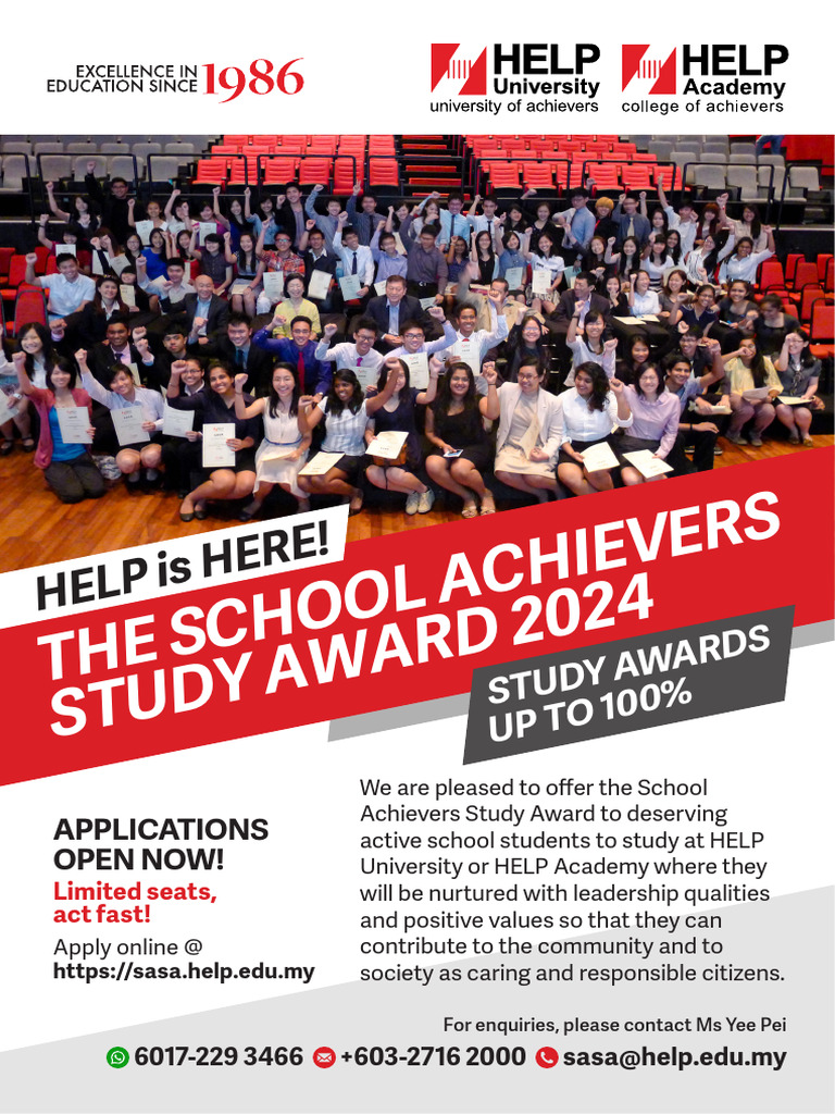 School Achievers Study Award 2024 | PDF