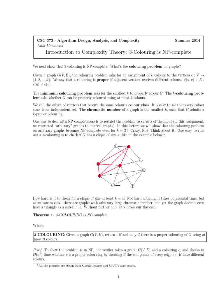 3 Col | PDF | Vertex (Graph Theory) | Applied Mathematics
