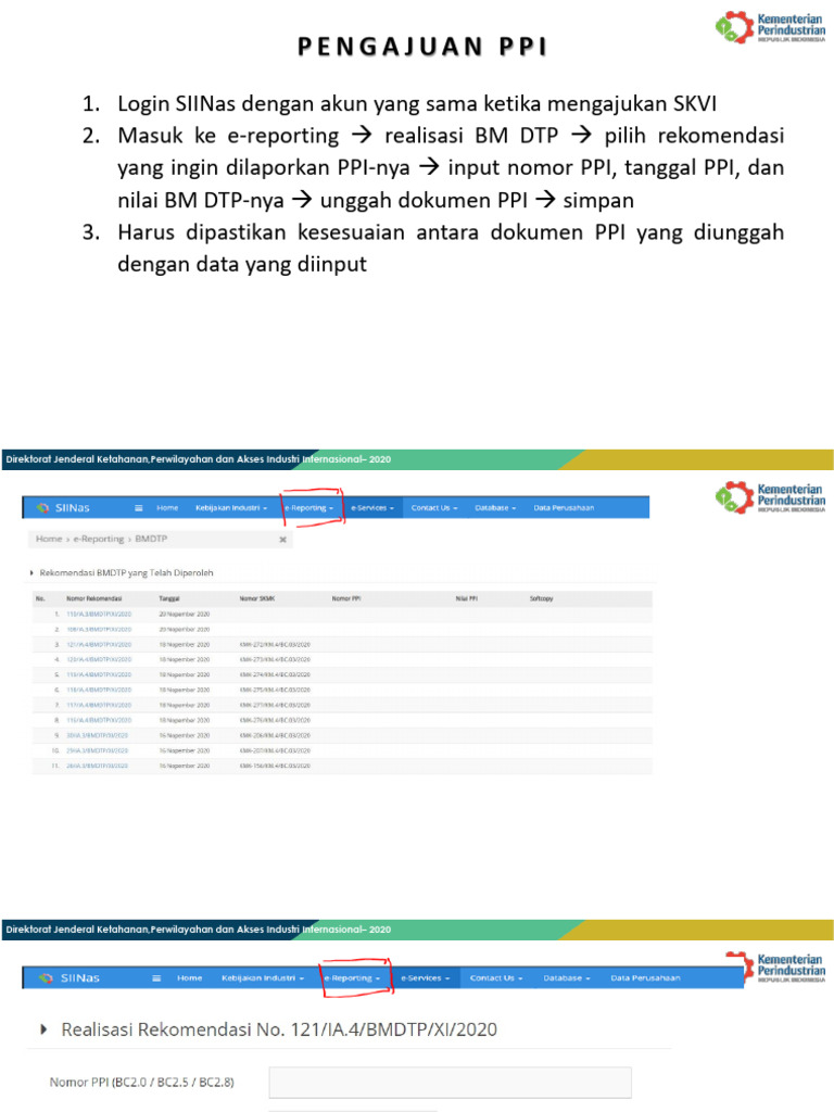 Laporan PPI Laporan Bulanan Tanggal 15 Tiap Bulan Dan Tanggal 4 Di Januari 2021 (Jika Sudah ...