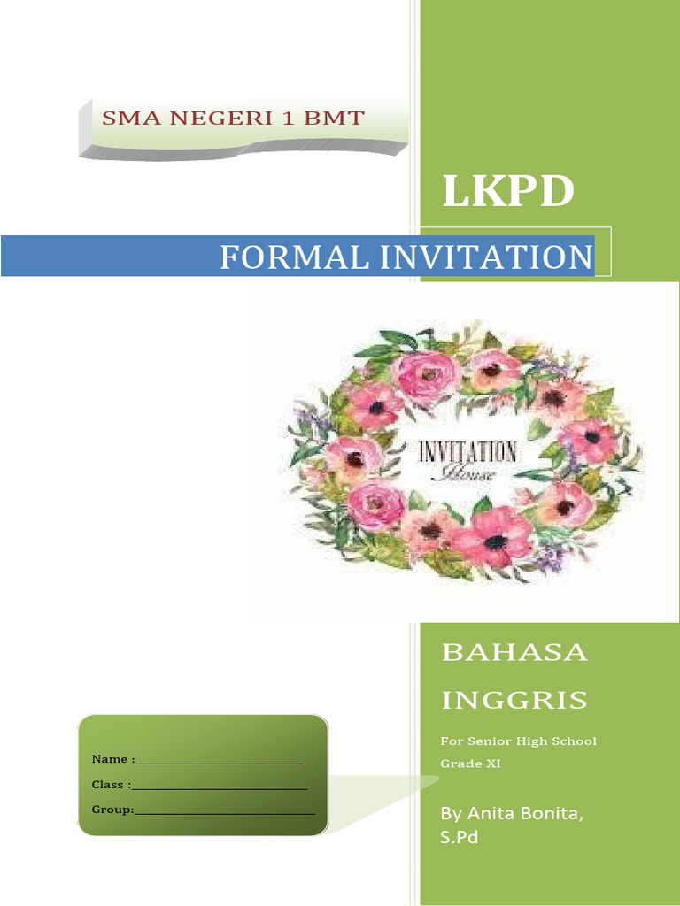 LKPD - Formal Invitation | PDF