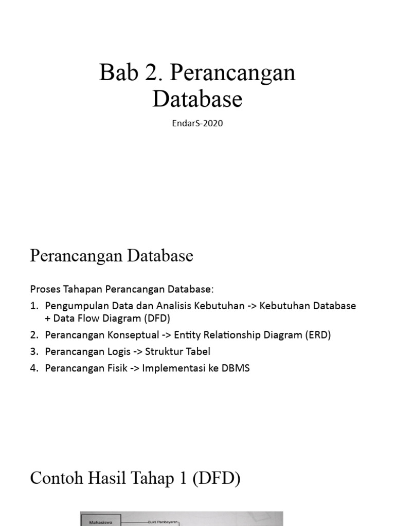Perancangan Database: DFD dan ERD | PDF