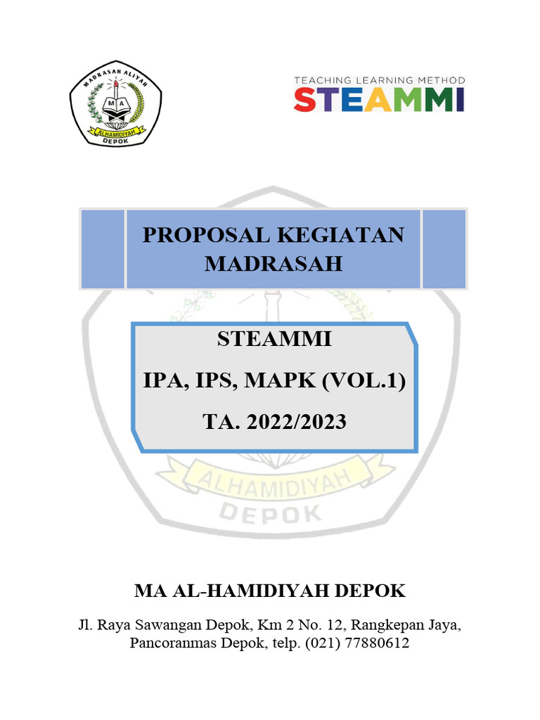 Proposal Steammi Vol.1 | PDF