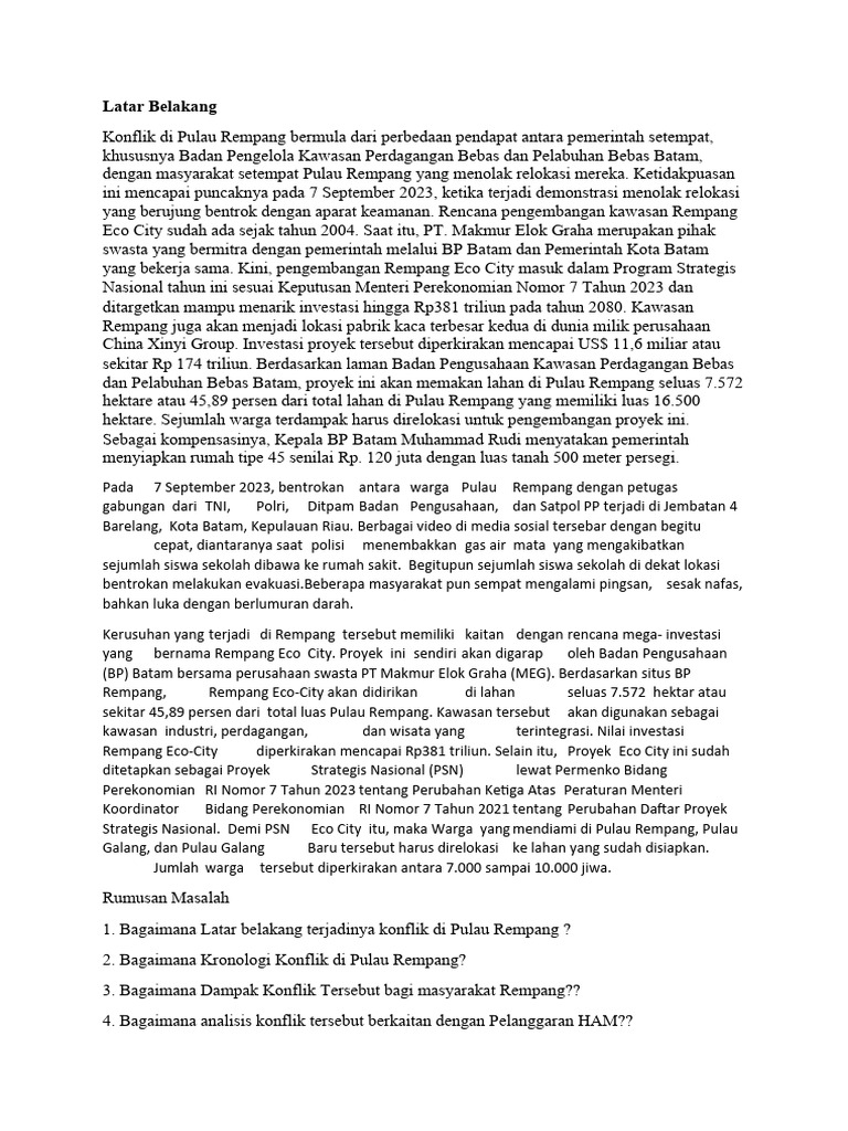 Latar Belakang | PDF