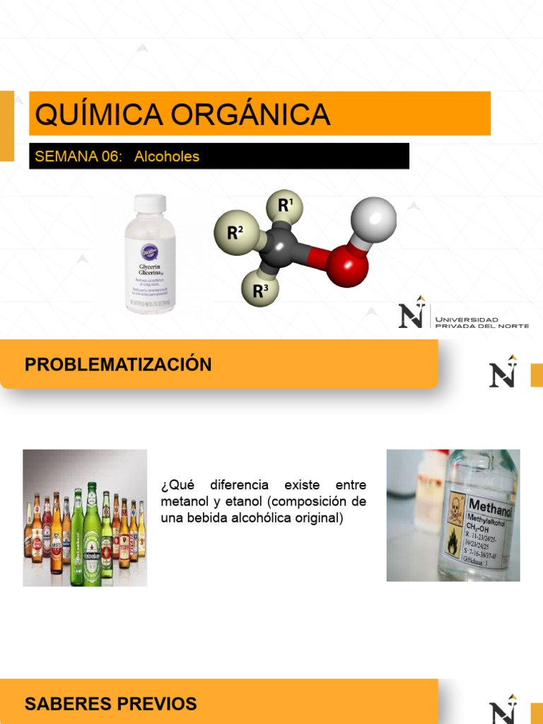 Semana #06. Alcoholes | PDF | Etanol | Ácido carboxílico