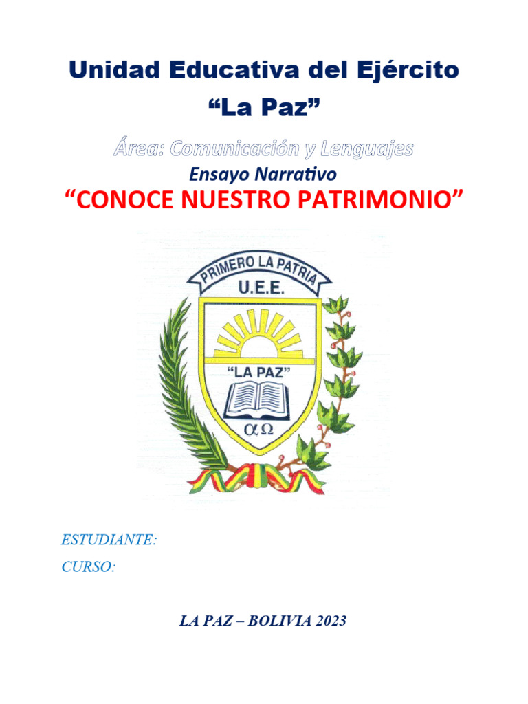 Caratula Uee 2023 Sin Borde Ultimo | PDF