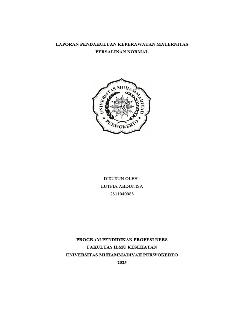 Laporan Keperawatan Persalinan Normal | PDF