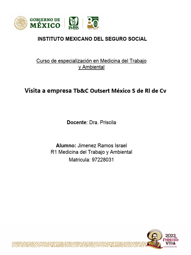 IMSS Hoja Membretada 2023 | PDF | México | Medicina CLINICA
