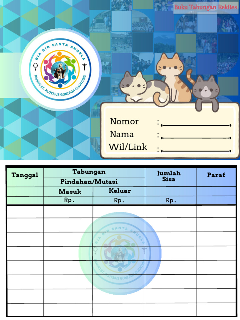 Contoh Buku Tabungan RekRes 2024 | PDF