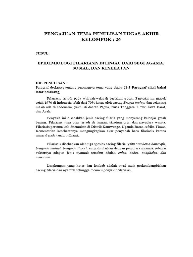 Format Pengajuan Judul Ta 2022 | PDF