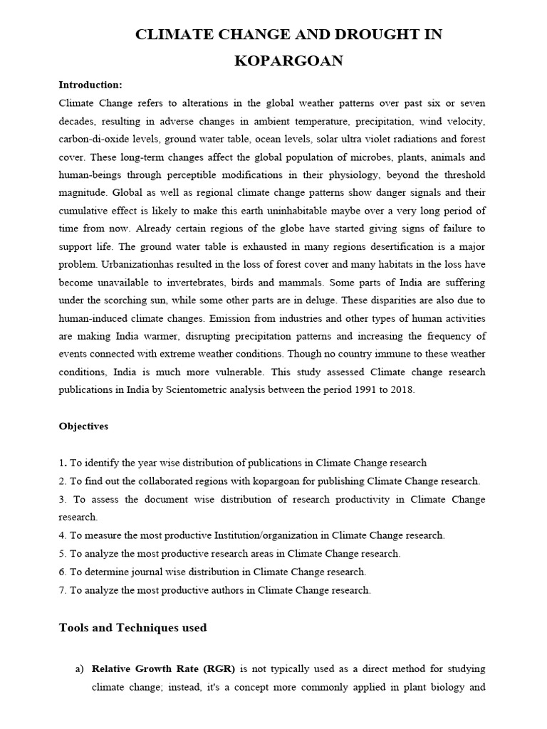 Climate Change Project | PDF | Climate | Climate Change