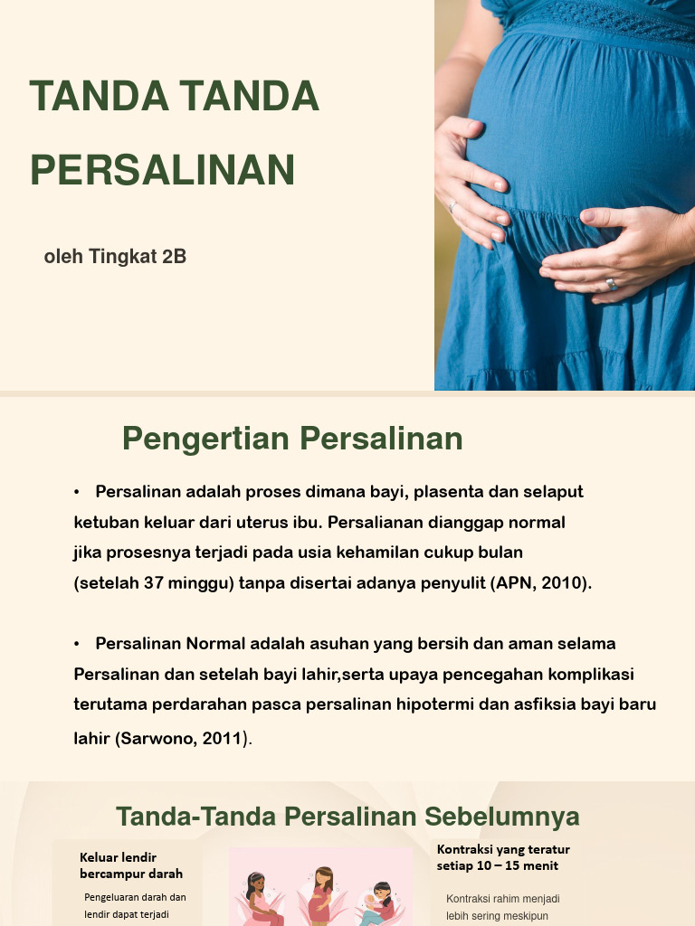 2B 17 Tanda-Tanda-Persalinan | PDF