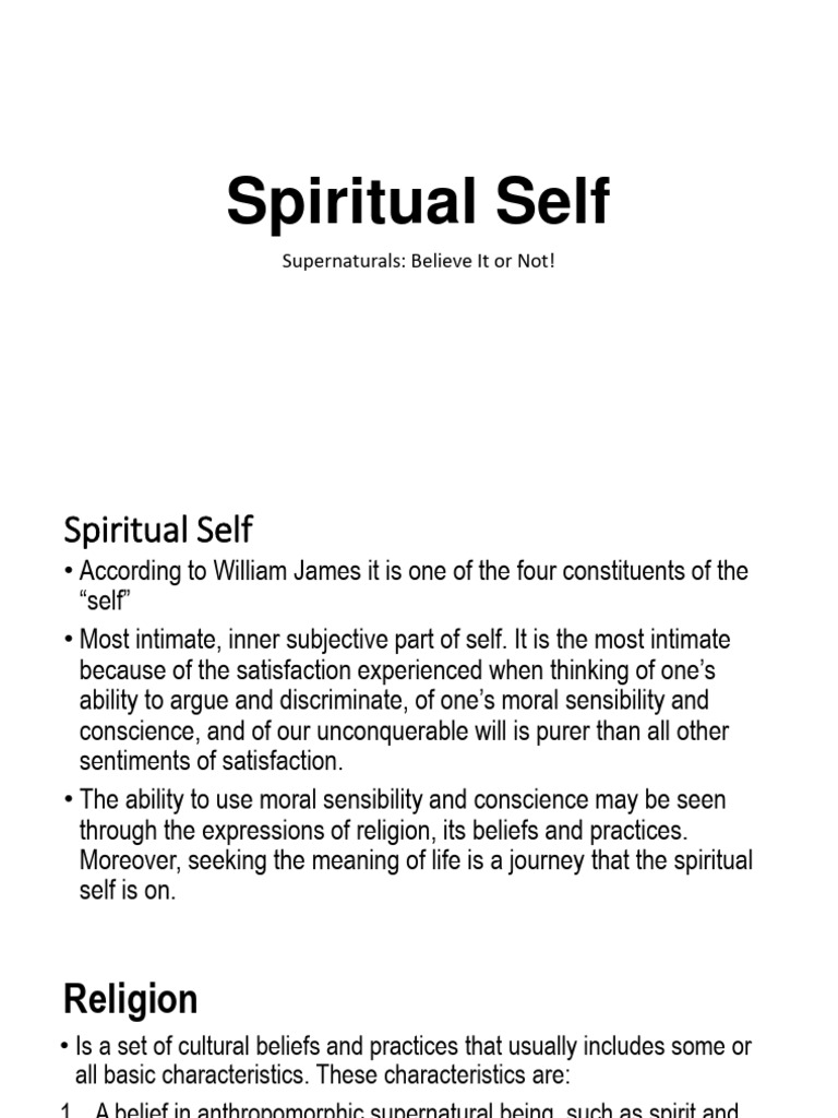 Spiritual Self UTS | PDF | Jesus | Religious Belief And Doctrine