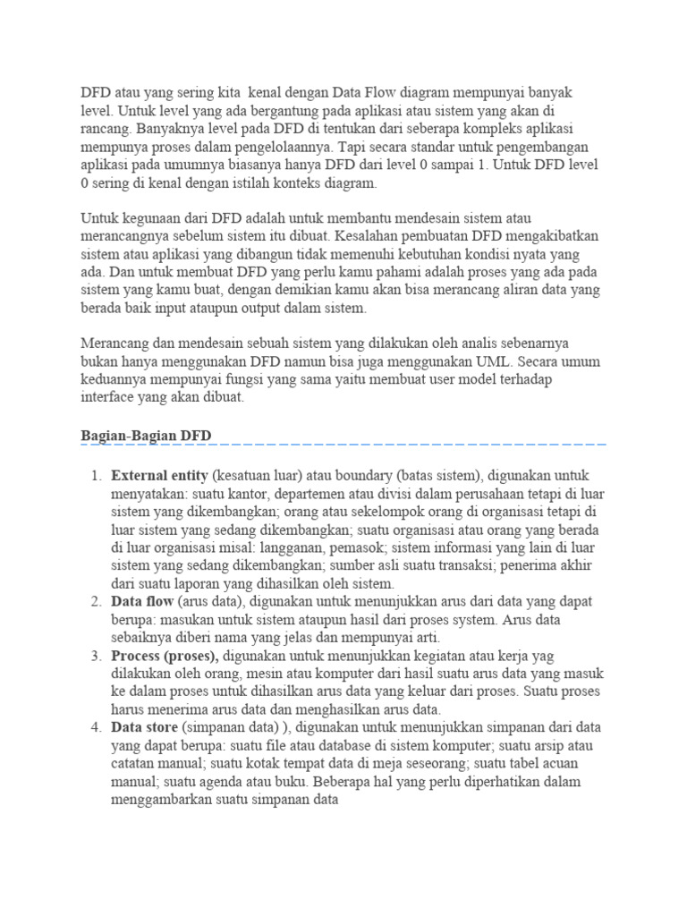 DFD Atau Yang Sering Kita | PDF