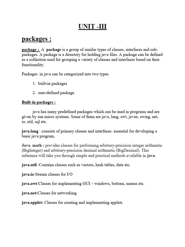 Unit Iii | PDF | Class (Computer Programming) | Process (Computing)