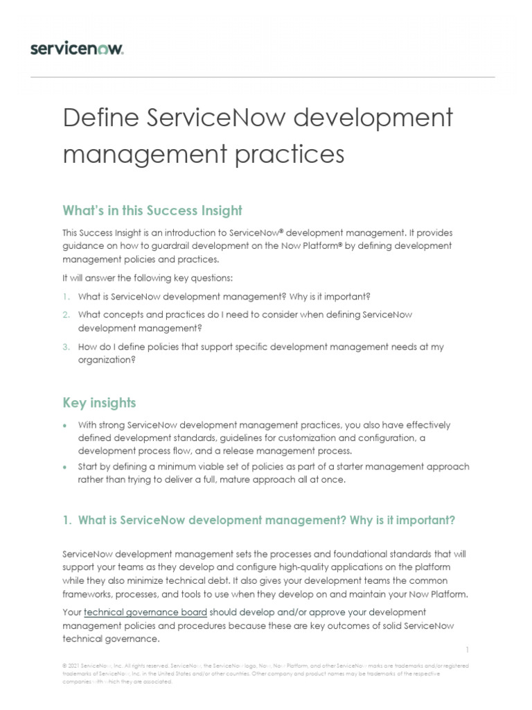 Development Management Practices | PDF | Trademark | Governance