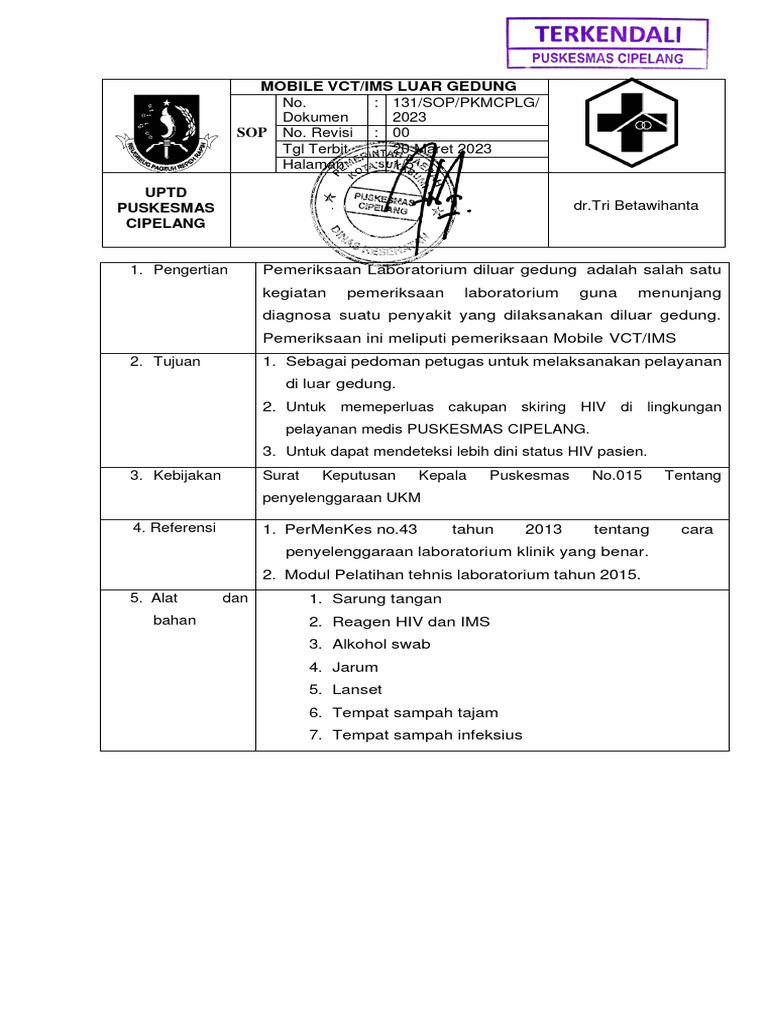 Sop Mobile VCT 2023 | PDF