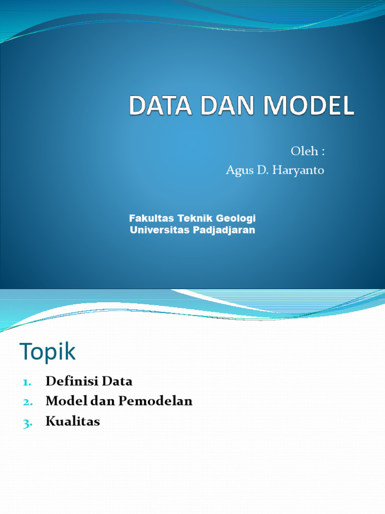 Materi - Data Dan Model | PDF