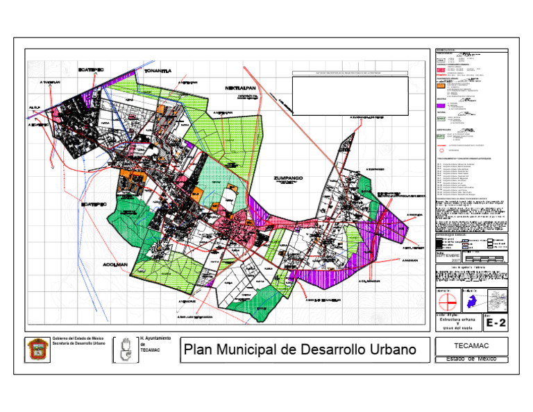 Plano de Uso de Suelo Tecamac | PDF