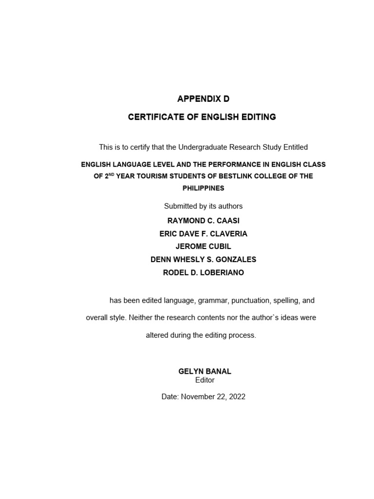 CUBILS GROUP Grammarian Statistician Certification | PDF