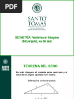 Ejercicios y Problemas Teorema Del Seno y Coseno | PDF