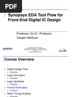 Synopsys Eda Tool Flow Back-End Lecture 1 | PDF | Electronic Design ...