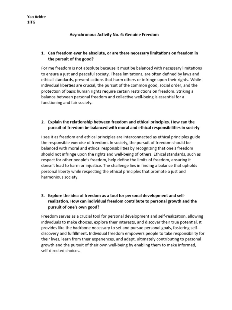 Asynchronous Activity No | PDF