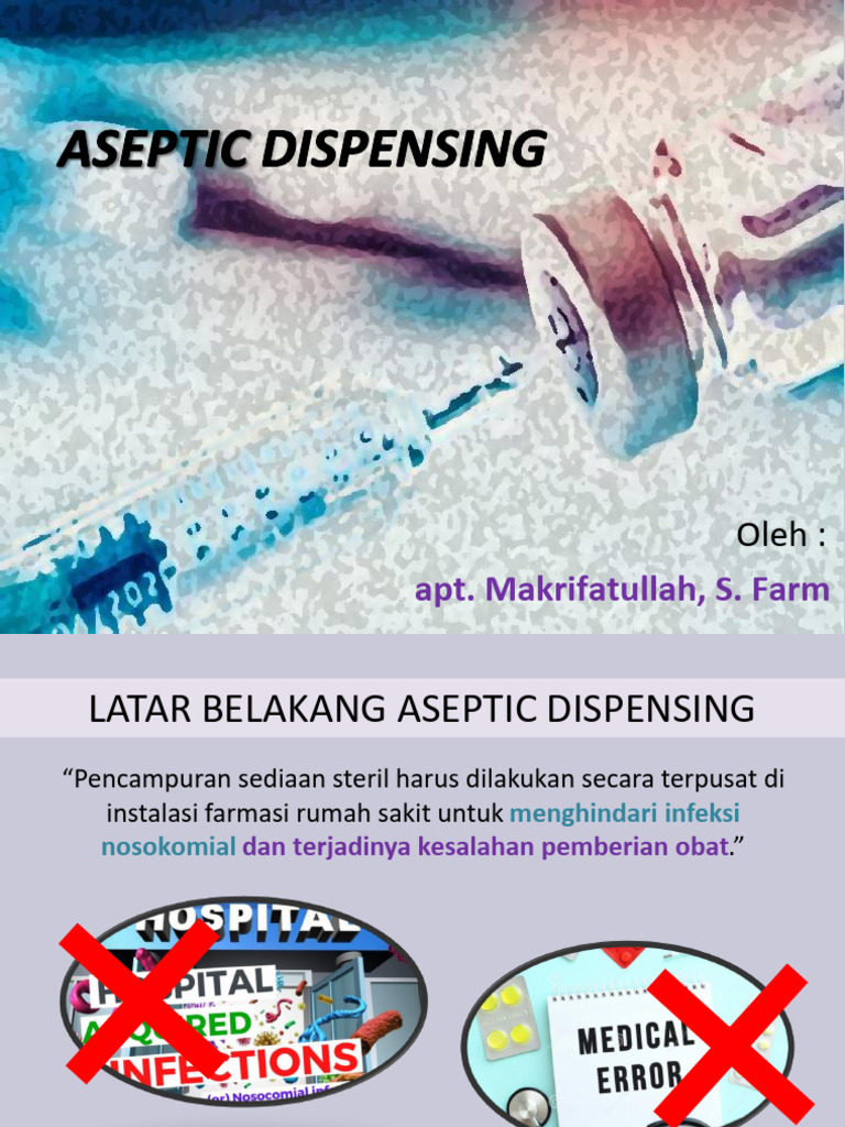 Panduan Aseptic Dispensing Steril | PDF