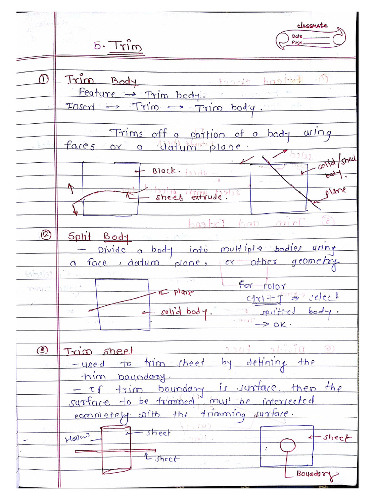 NX 12.trim &offset - Scale | PDF