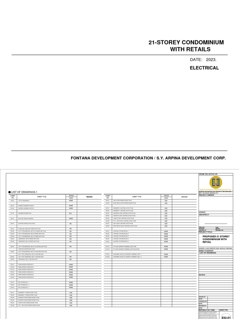 Electrical Plan | PDF | Materials | Power Engineering
