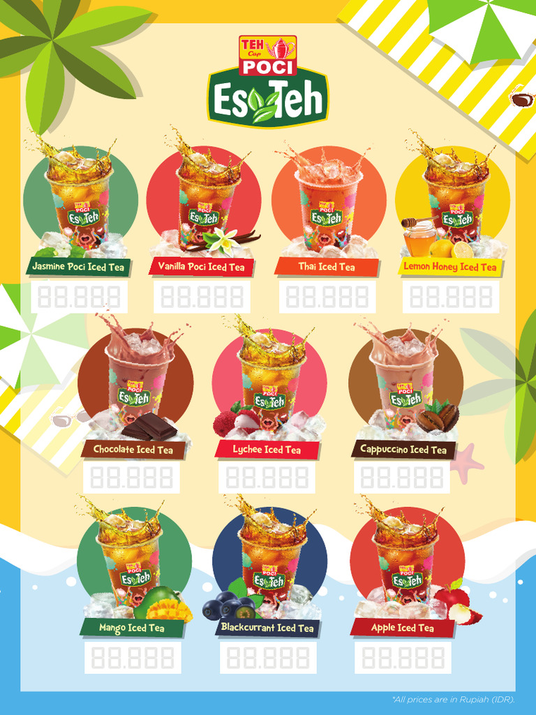 Menu Es Teh Poci | PDF