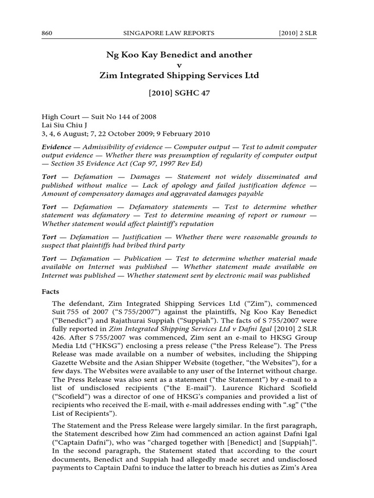 NG Koo Kay Benedict and Another | PDF