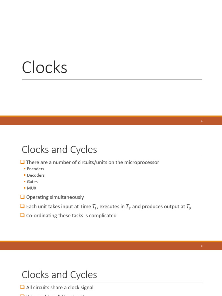 Lecture 4 - SR Latch - Clock - Register Files | PDF | Central Processing Unit | Electronic Circuits