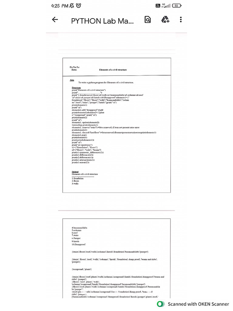Python Lab Manual | PDF