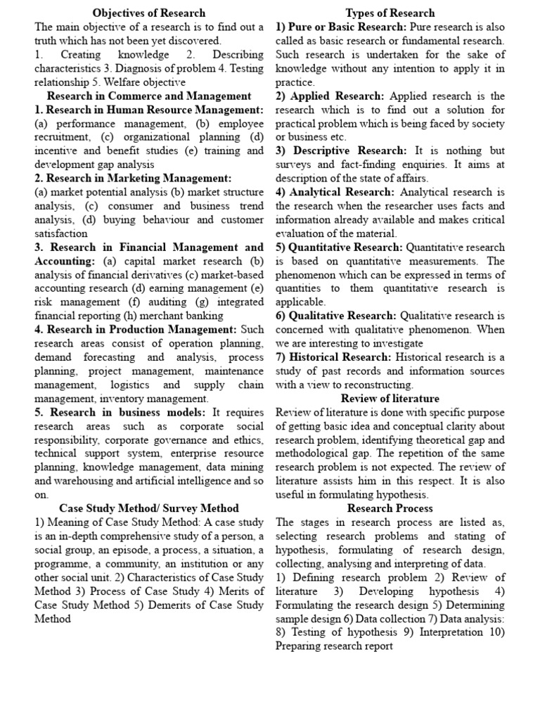 Research Methodology | PDF | Sampling (Statistics) | Hypothesis