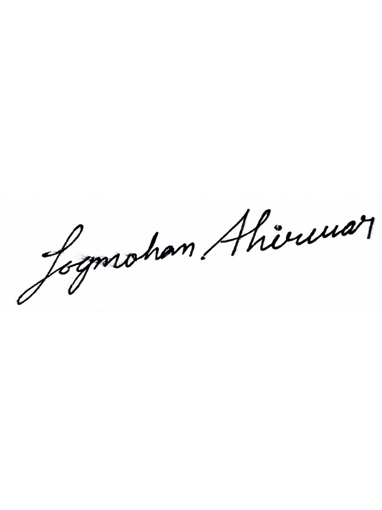 Jagmohan Signature | PDF