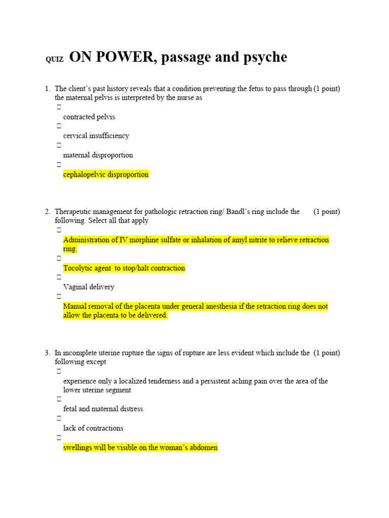Quizzes Key Answers | PDF