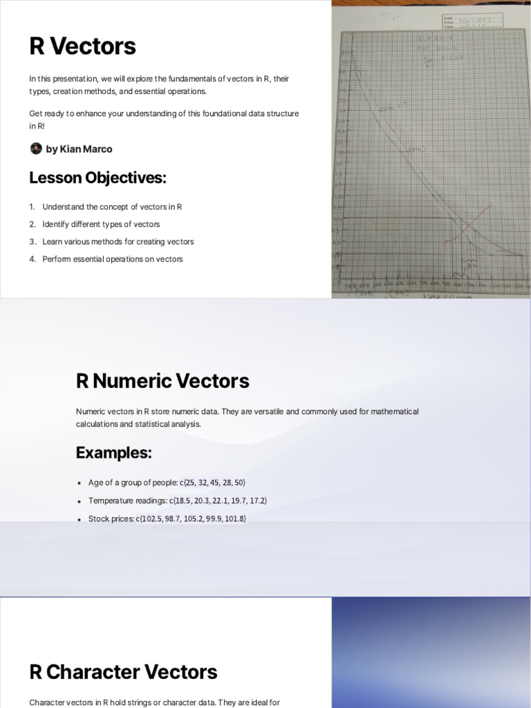 R Vectors | PDF