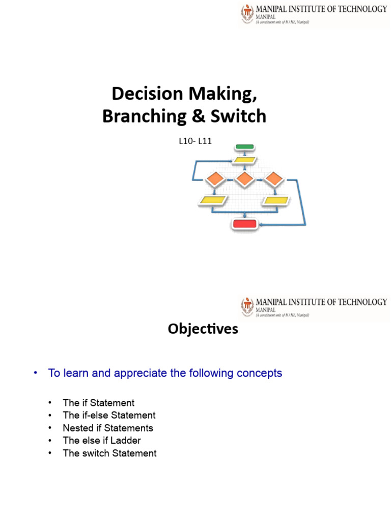 L10-L13-Decision Making, Branching and Looping | PDF L10-L13-Decision Making, Branching and Looping | PDF