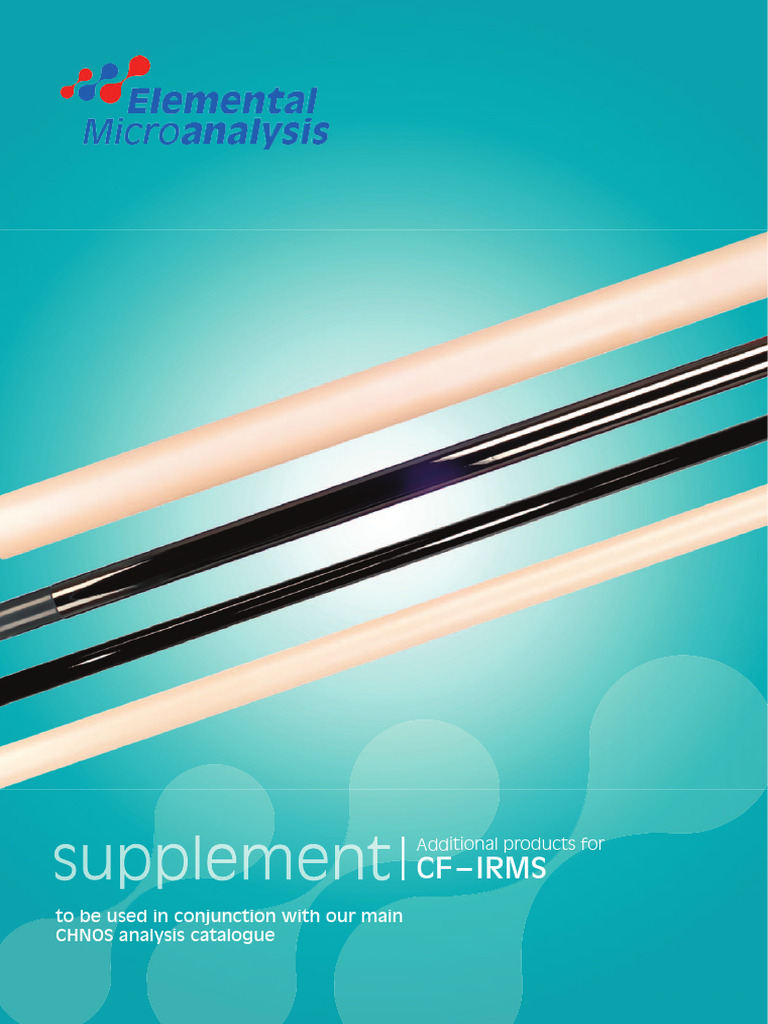 CF-IRMS Analysis Product Supplement | PDF | Platinum | Copper